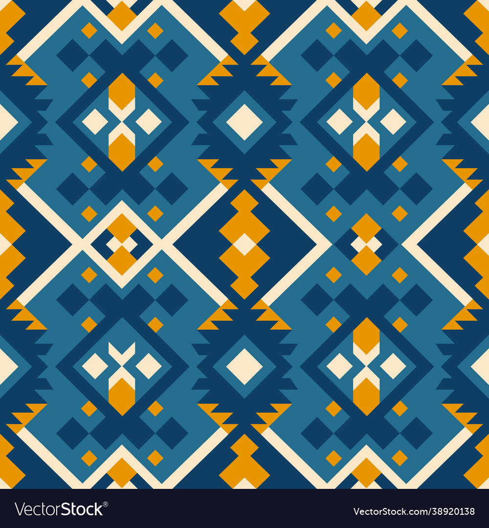 Aztec seamless geometric pattern Royalty Free Vector Image