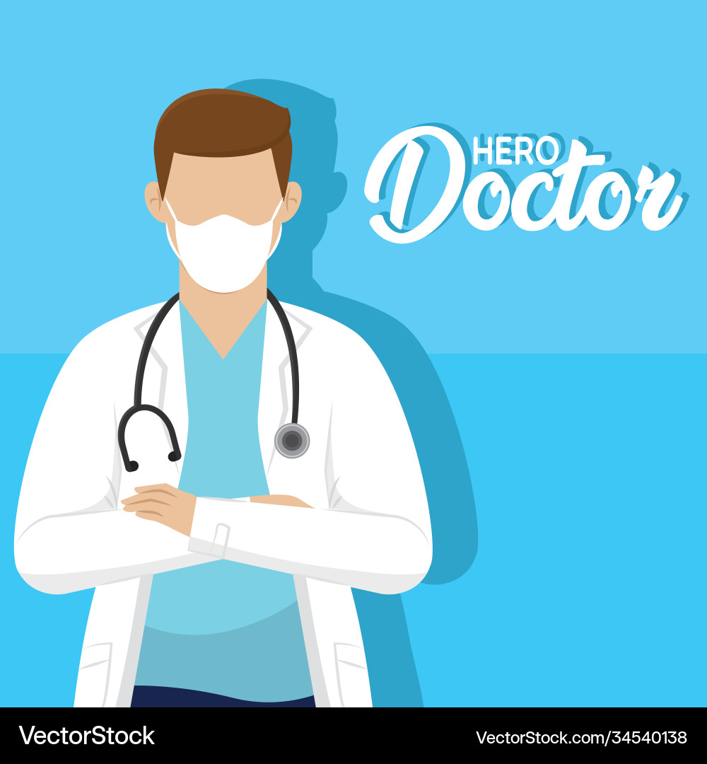 Man doctor medical Royalty Free Vector Image - VectorStock
