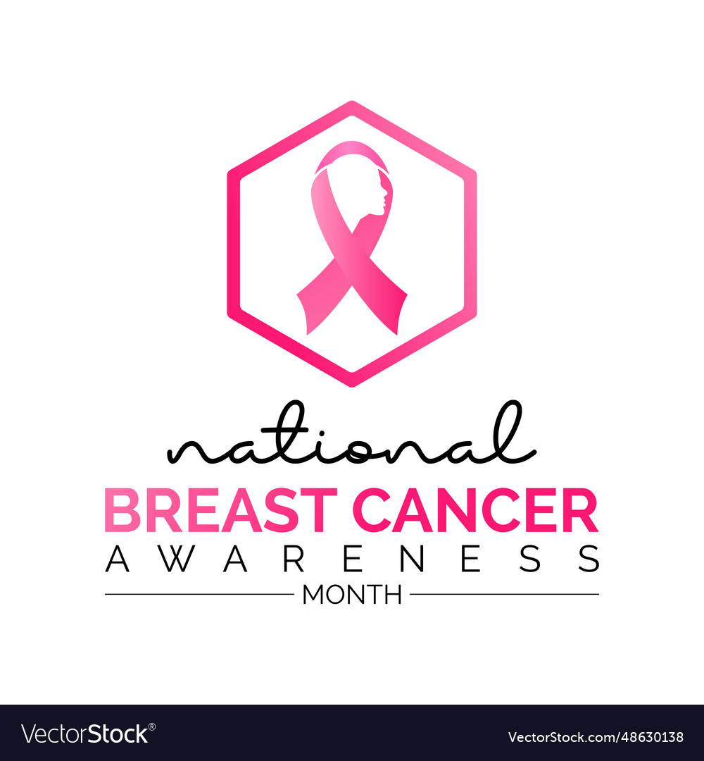 National Breast Cancer Awareness Month Champions Vector Image