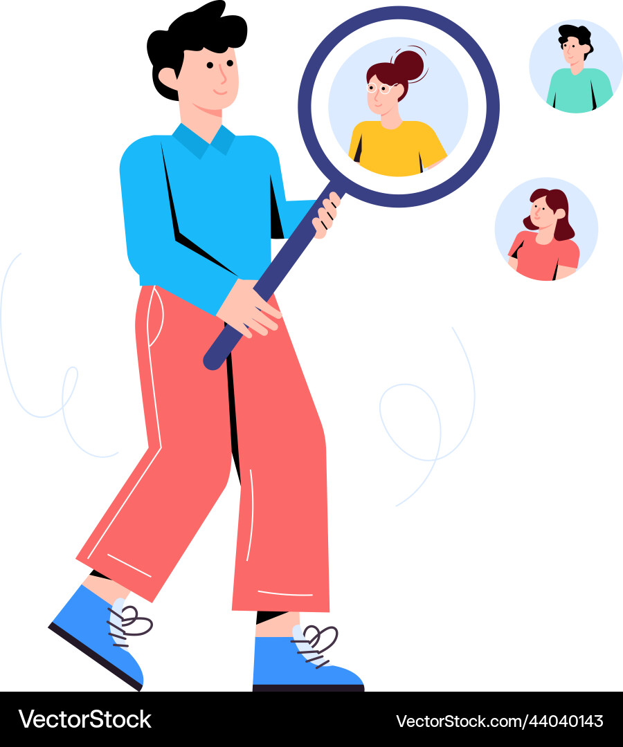 A flat design of employment Royalty Free Vector Image