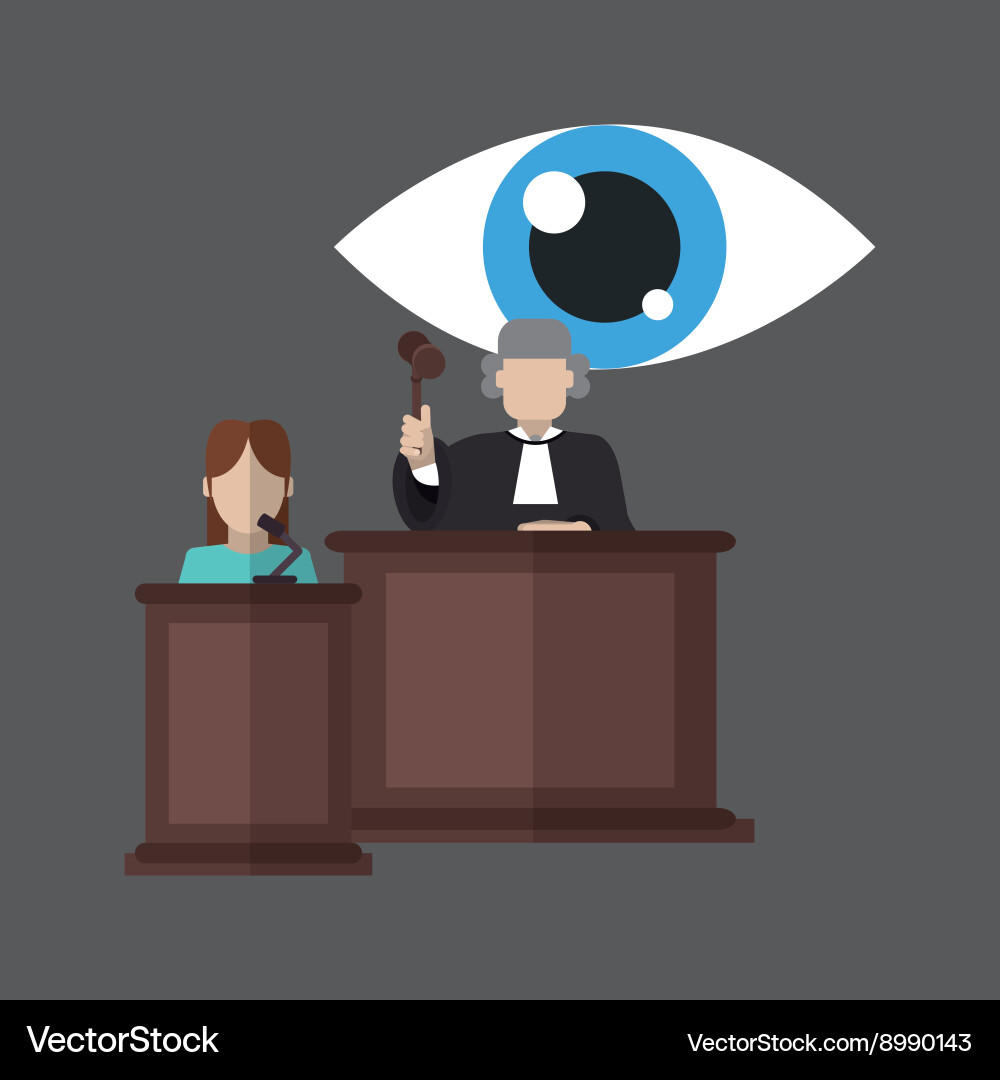 Law concept justice icon colorful editable Vector Image