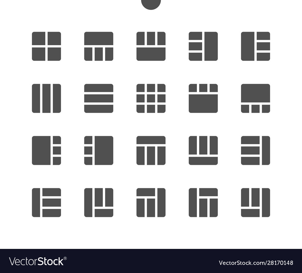 18 layout v2 ui pixel perfect well-crafted Vector Image