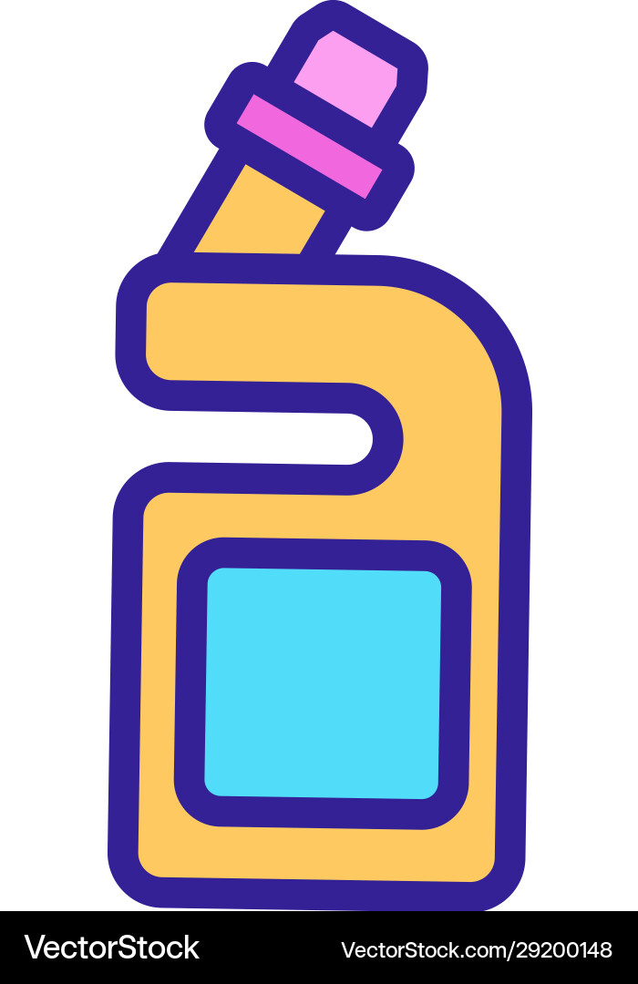 A tool for washing toilet bowl icon Royalty Free Vector