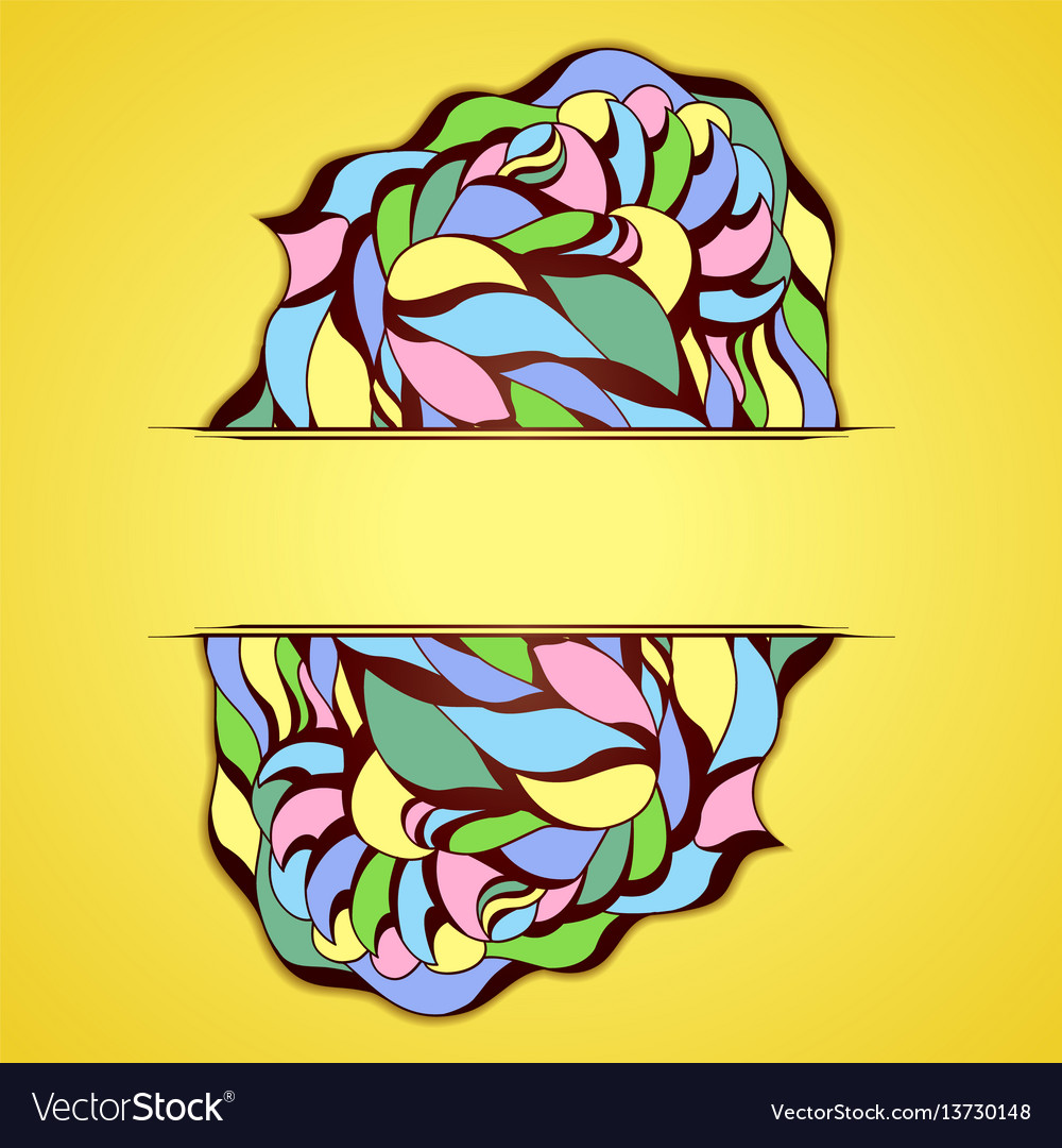 Abstract colorful frame Royalty Free Vector Image