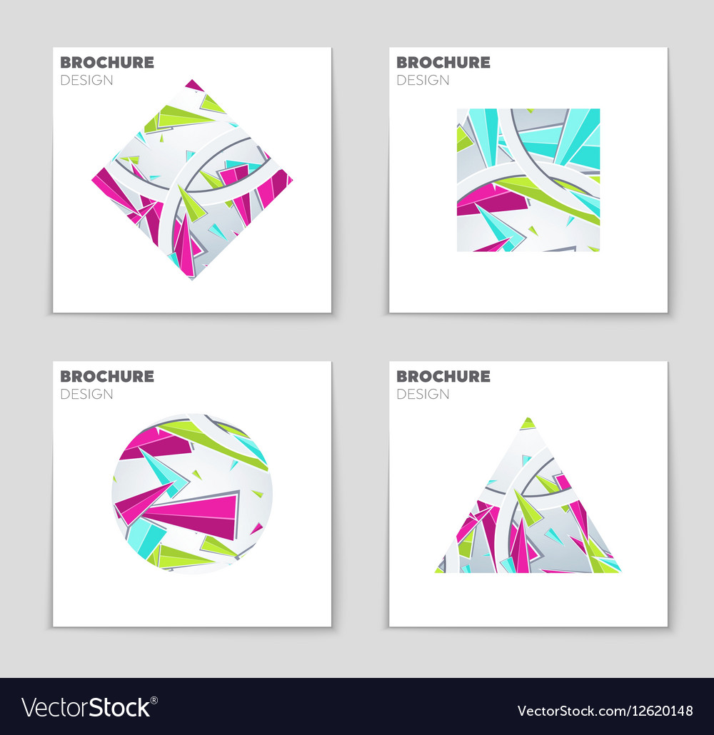 Abstract layout background set for art Royalty Free Vector