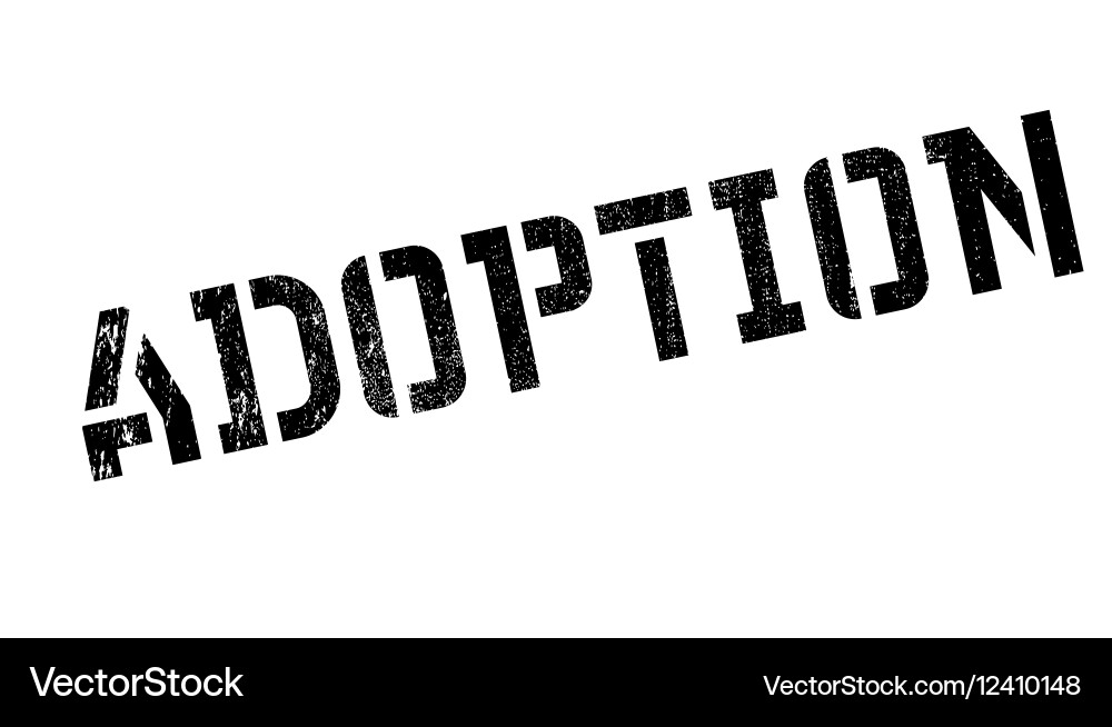 Adoption rubber stamp Royalty Free Vector Image