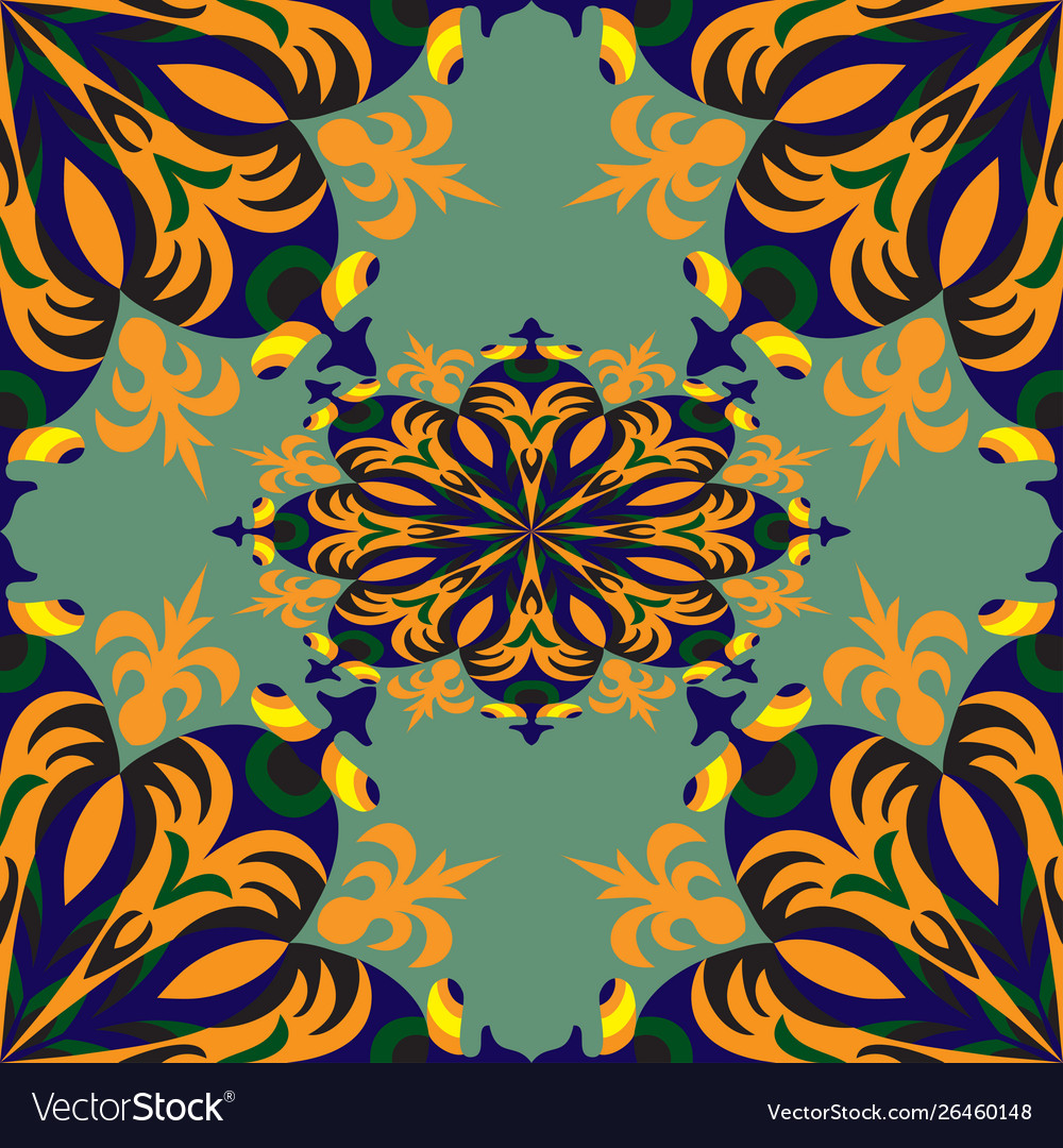Beautiful seamless pattern decorative elements Vector Image