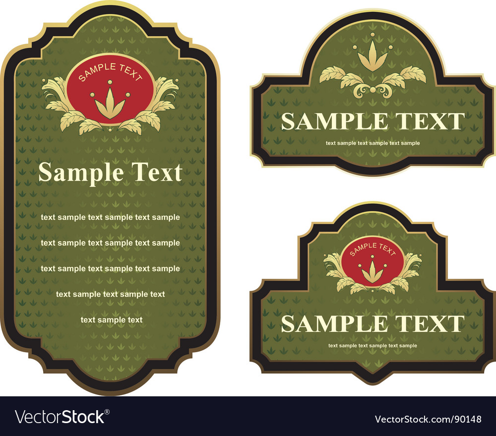 Labels Royalty Free Vector Image - VectorStock