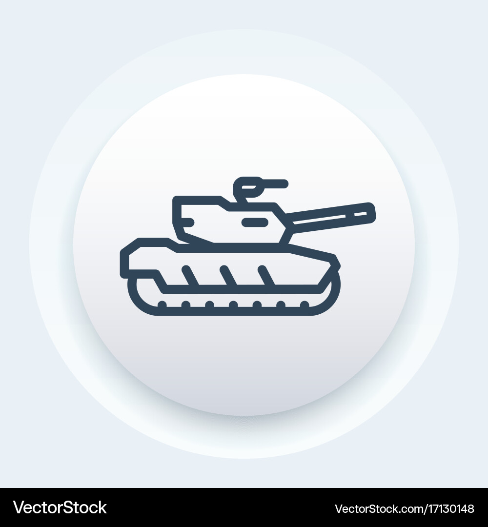Modern tank icon armoured fighting vehicle Vector Image
