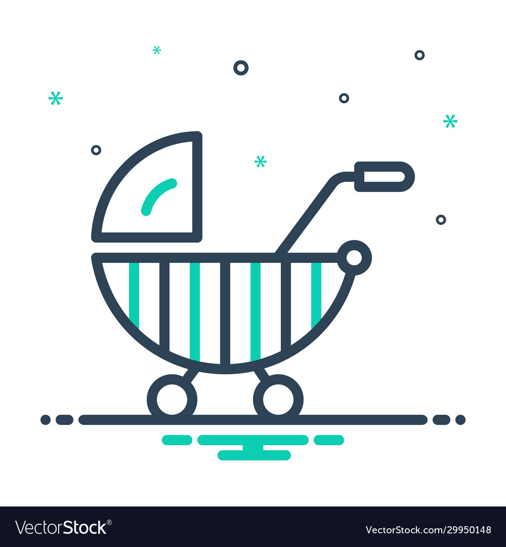 Stroller Royalty Free Vector Image - VectorStock