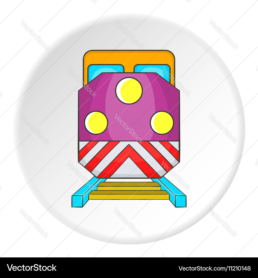 Train icon flat style Royalty Free Vector Image