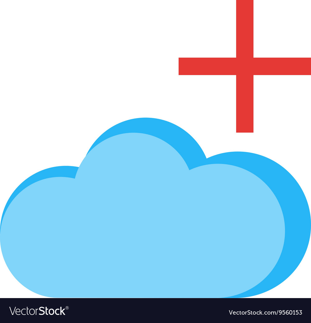Add Cloud Royalty Free Vector Image - VectorStock