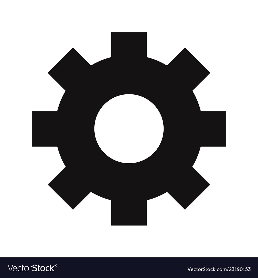 Cog icon Royalty Free Vector Image - VectorStock