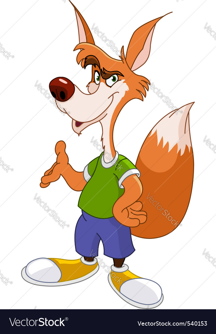 Cool fox Royalty Free Vector Image - VectorStock
