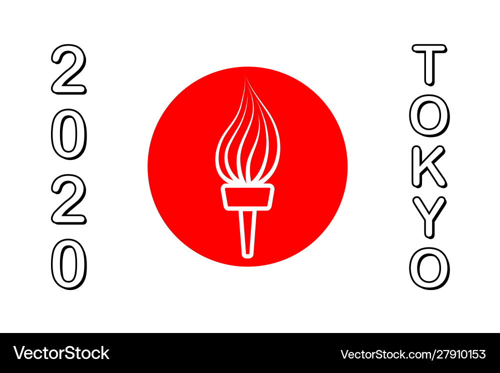 Image flag japan with inscription Royalty Free Vector Image