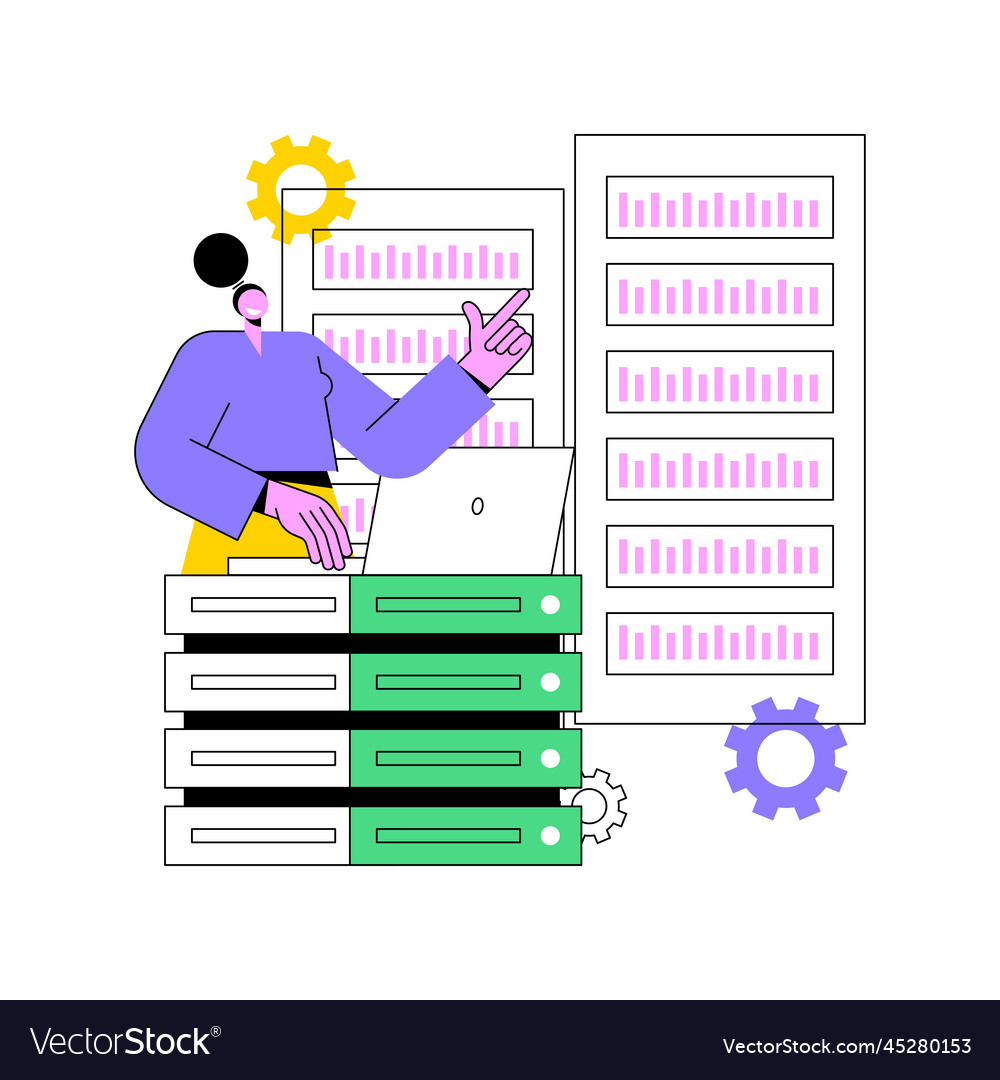 System administration abstract concept Royalty Free Vector