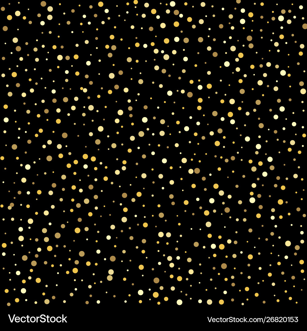 Texture gold foil golden dots on a square Vector Image