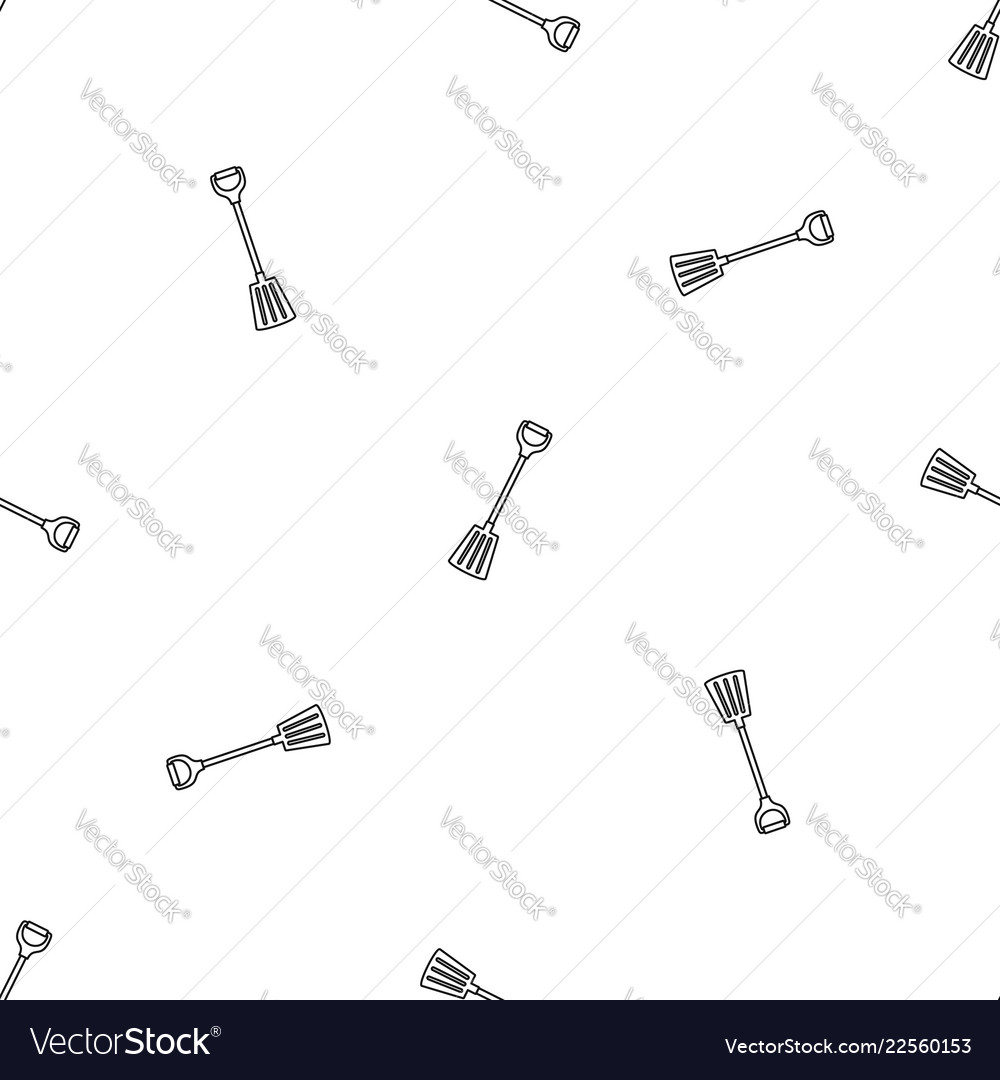 Winter spade pattern seamless Royalty Free Vector Image