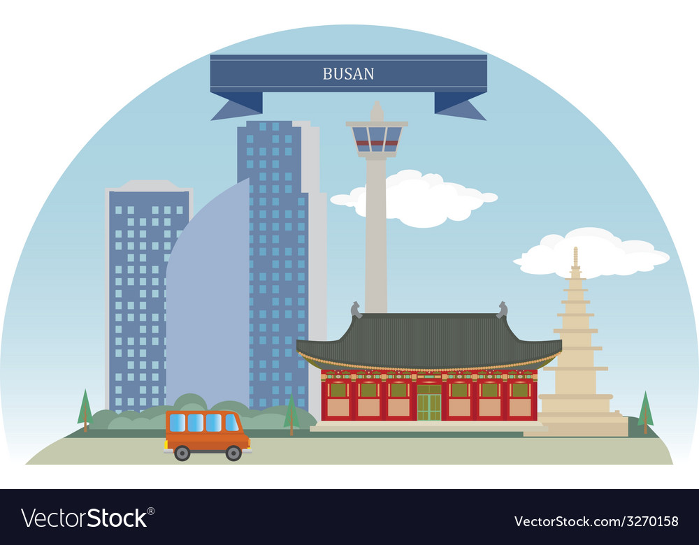 Busan Royalty Free Vector Image - VectorStock