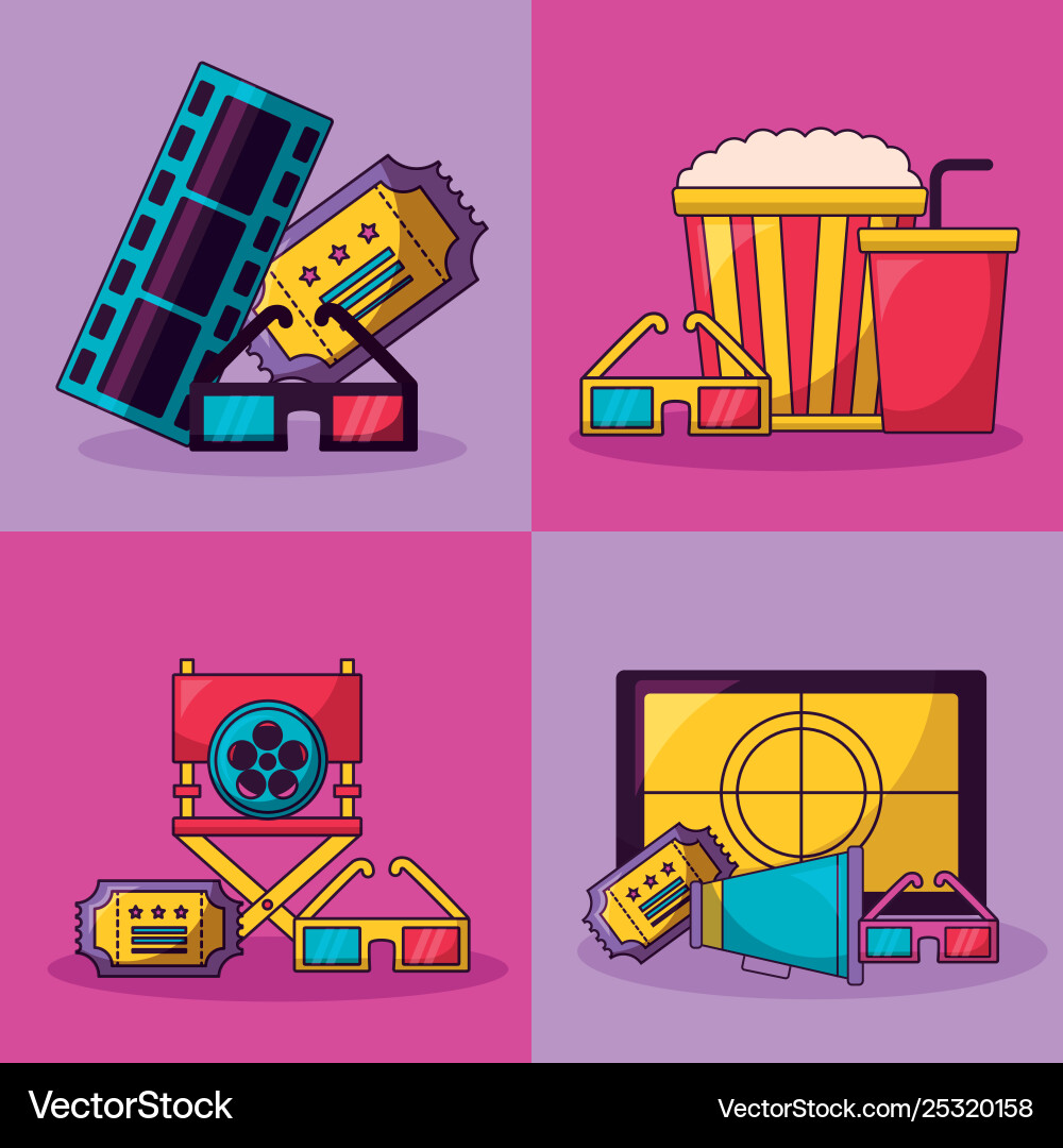 Cinema movie design Royalty Free Vector Image - VectorStock