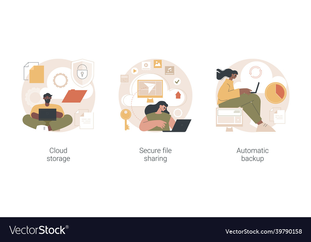 Database Security Abstract Concept Royalty Free Vector Image