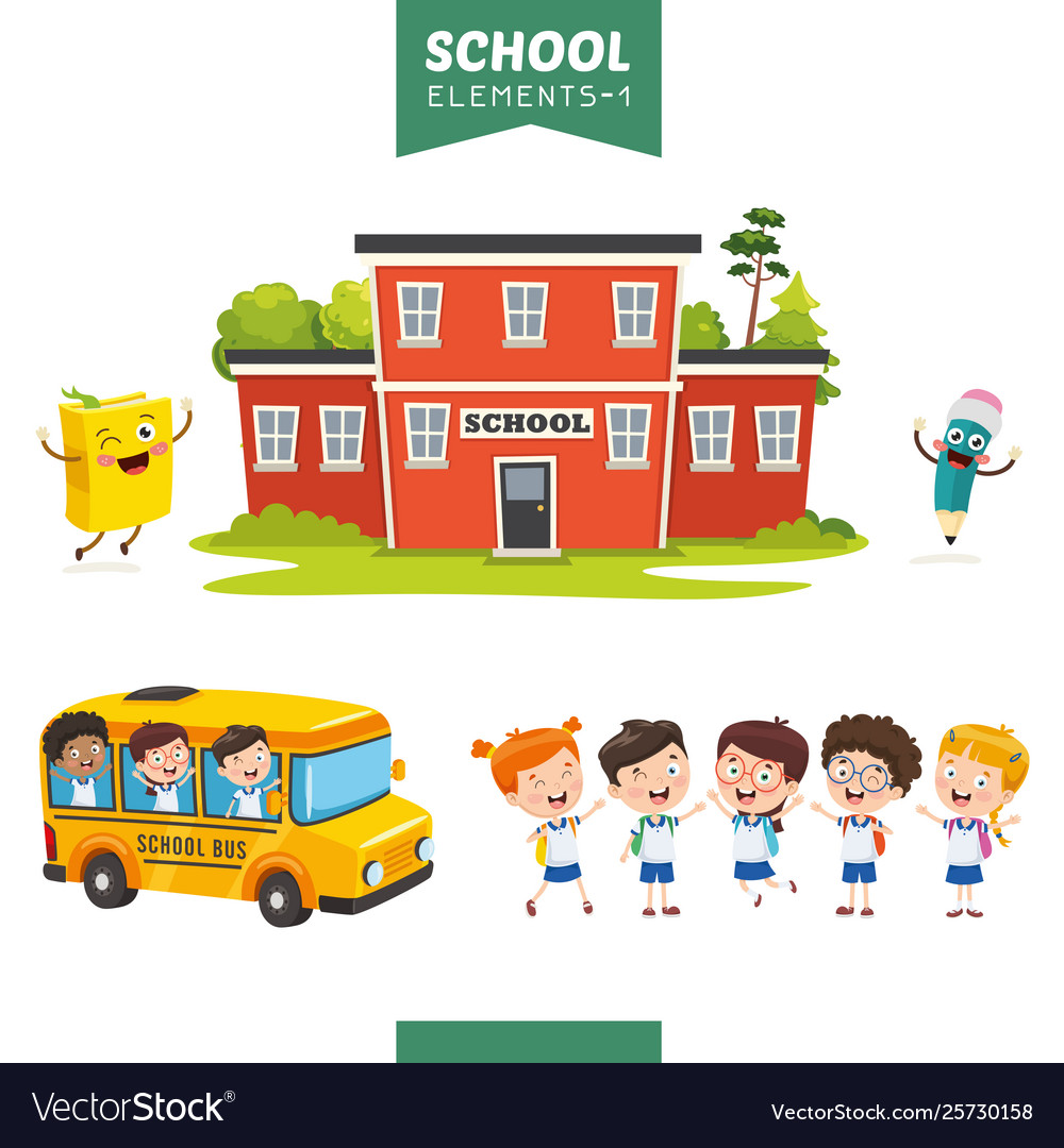 Education elements Royalty Free Vector Image - VectorStock