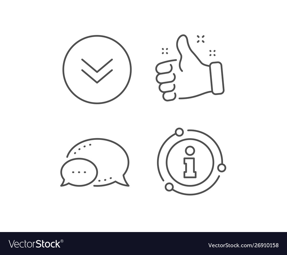 Scroll down button line icon scrolling screen Vector Image