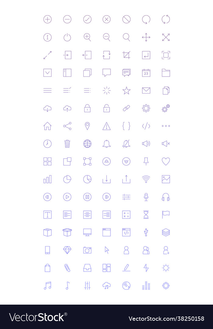 Set computer icon Royalty Free Vector Image - VectorStock
