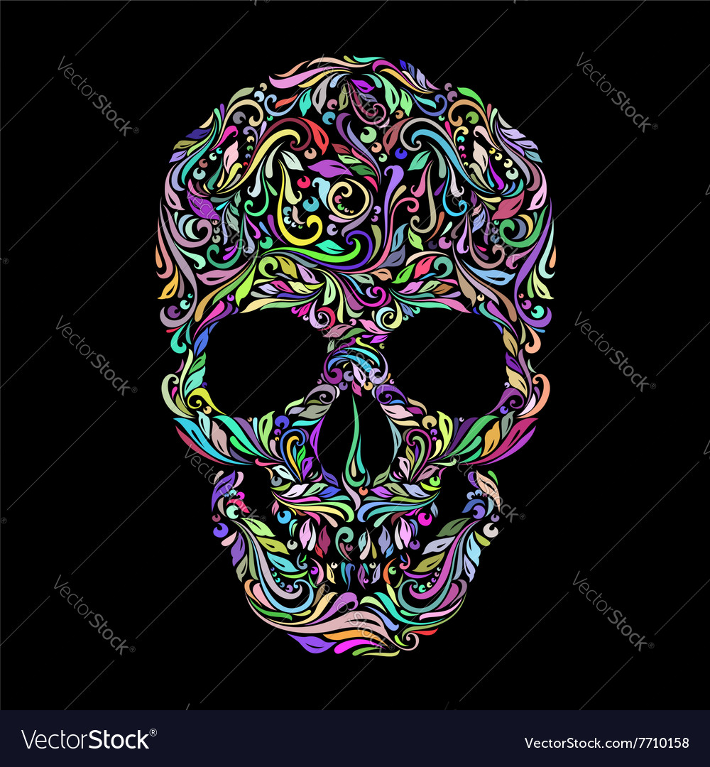 Skull pattern Royalty Free Vector Image - VectorStock