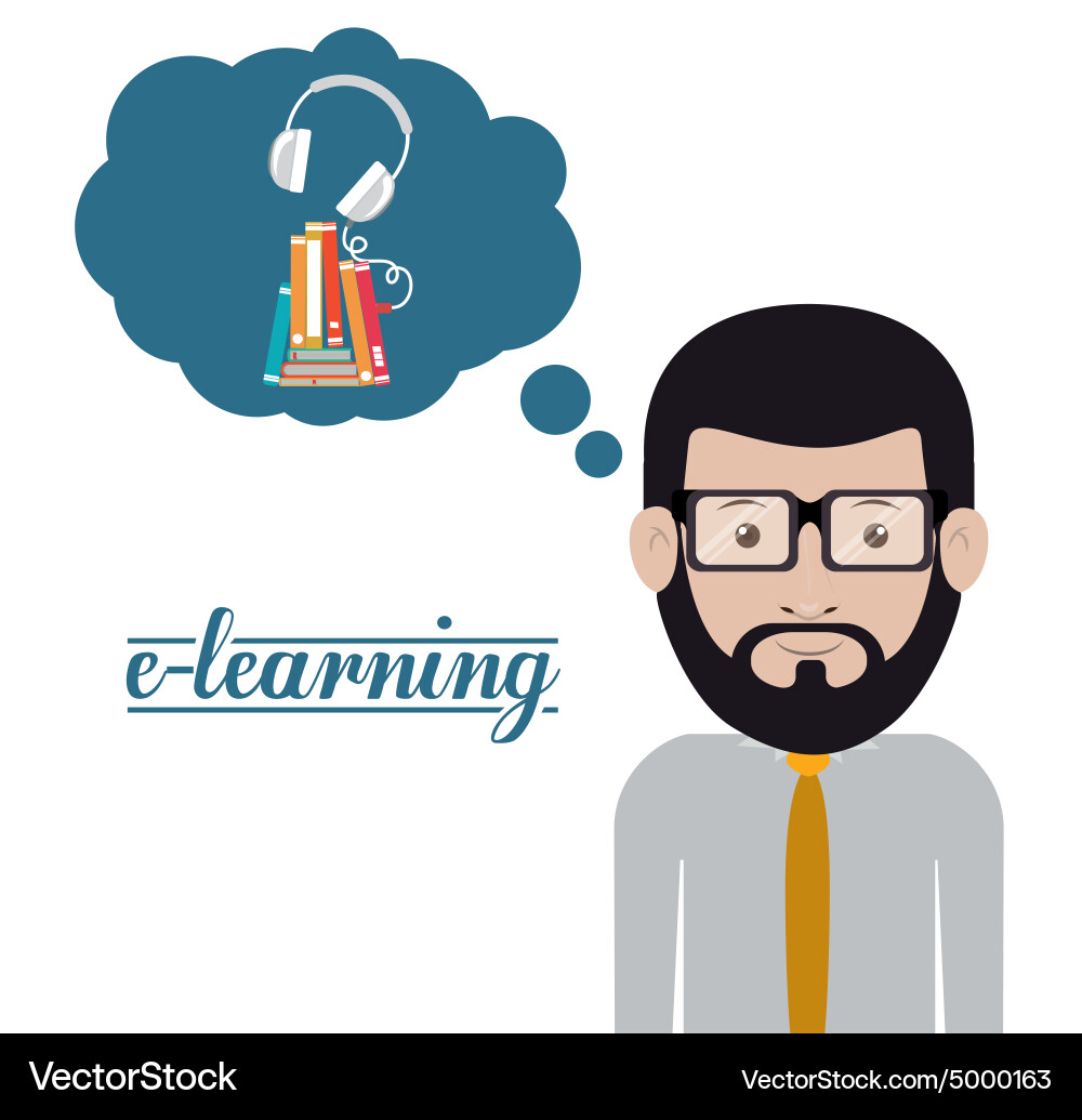 E-learning design Royalty Free Vector Image - VectorStock