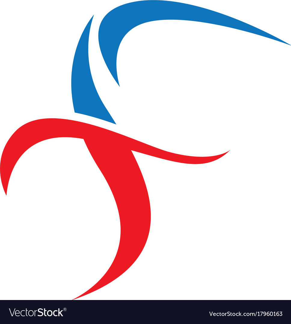 F letter logo and symbols template icons Vector Image