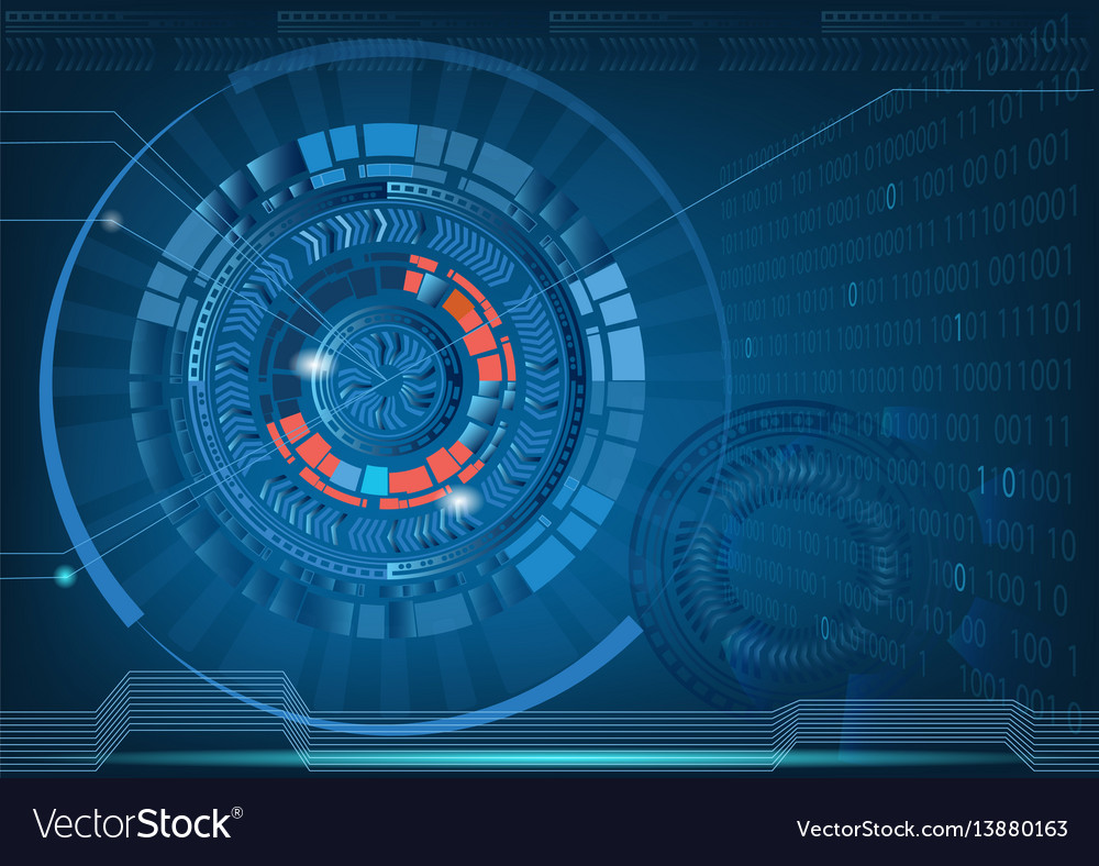 Futuristic graphic user interface Royalty Free Vector Image