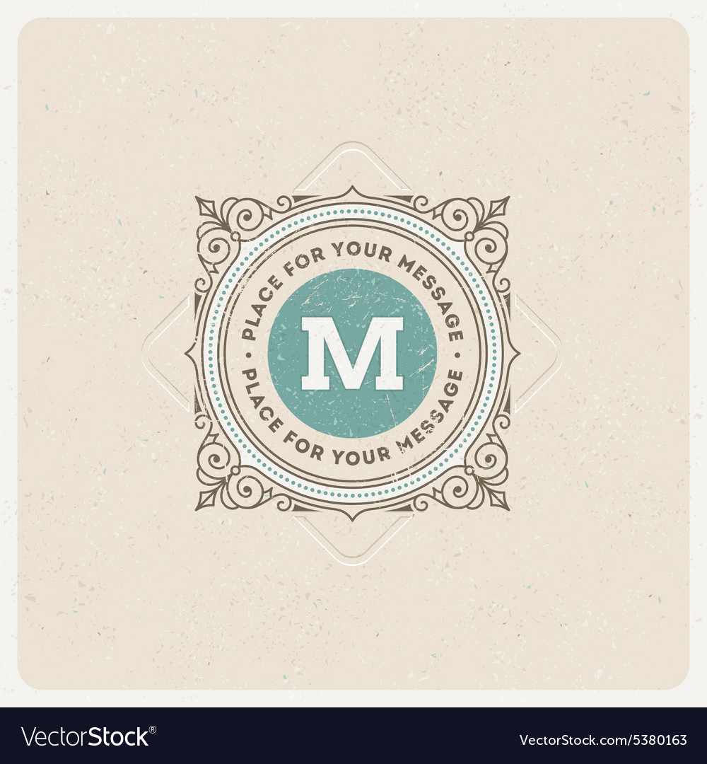 Monogram logo Royalty Free Vector Image - VectorStock