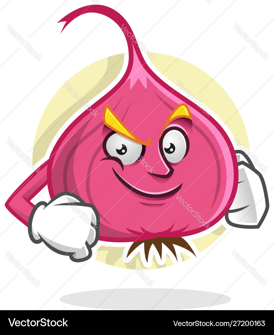 Onion character design or mascot perfect Vector Image