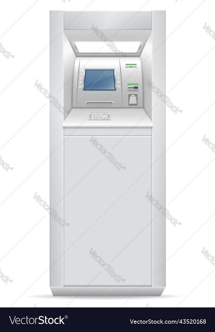 Atm cash dispenser stock Royalty Free Vector Image