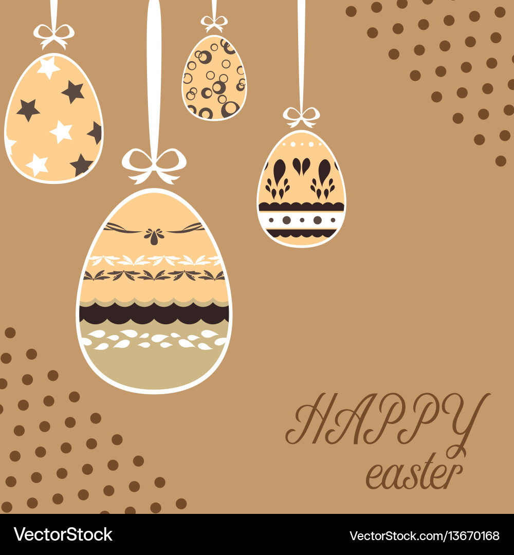Easter template Royalty Free Vector Image - VectorStock