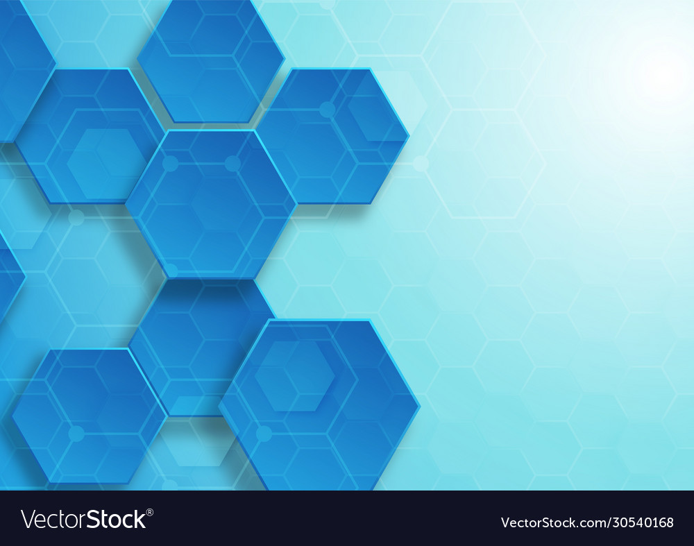 Pattern hexagon background abstract Royalty Free Vector