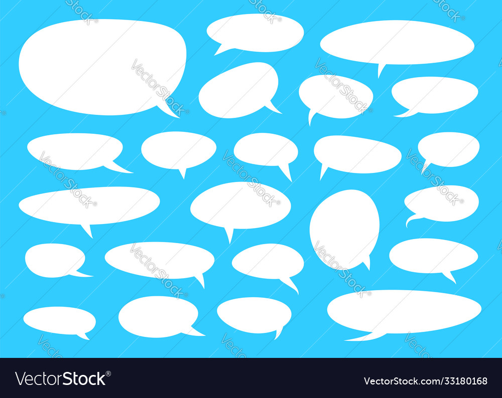 Set bubbles for speech bubble talk Royalty Free Vector Image
