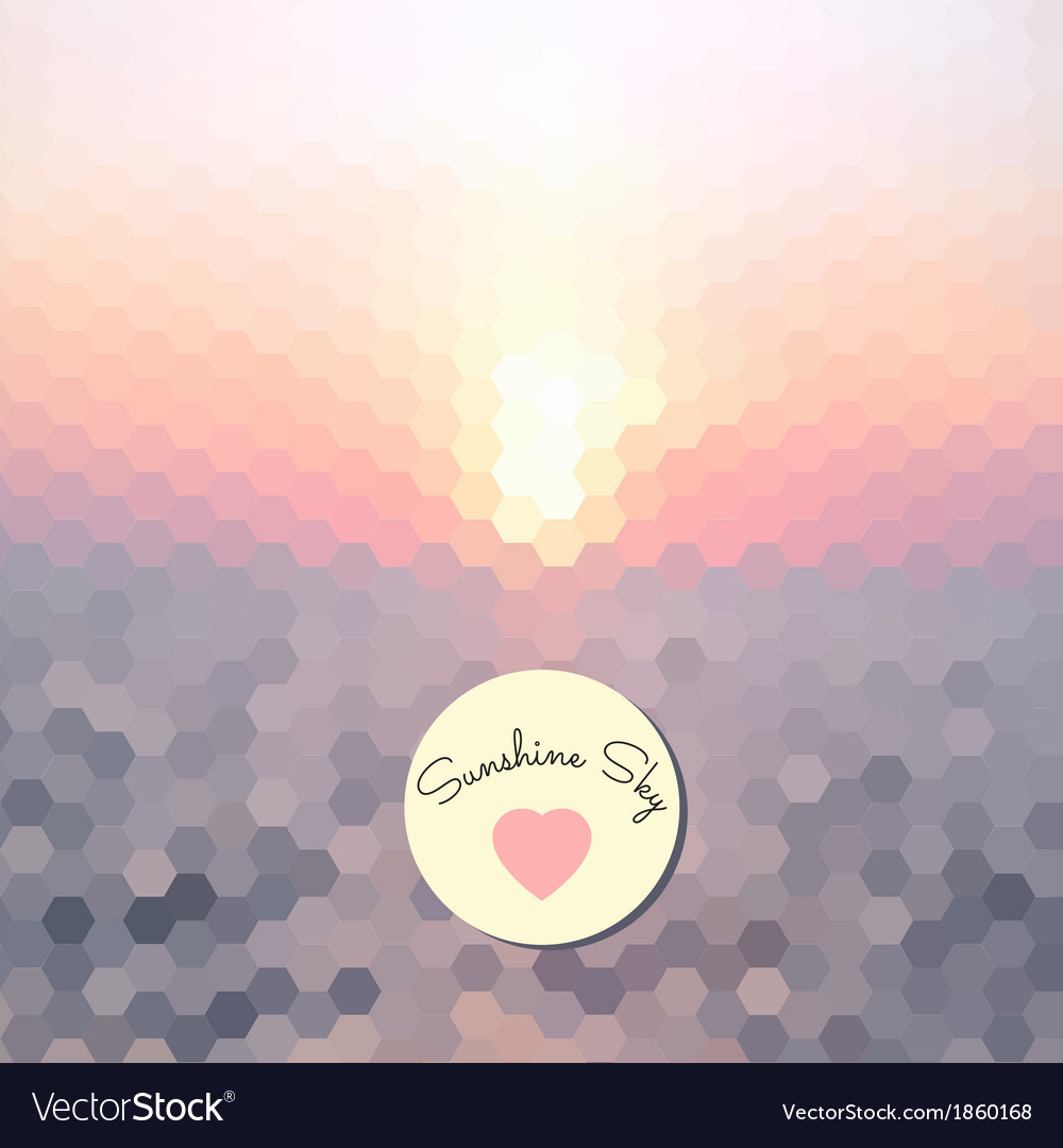 Sunshine sky Royalty Free Vector Image - VectorStock