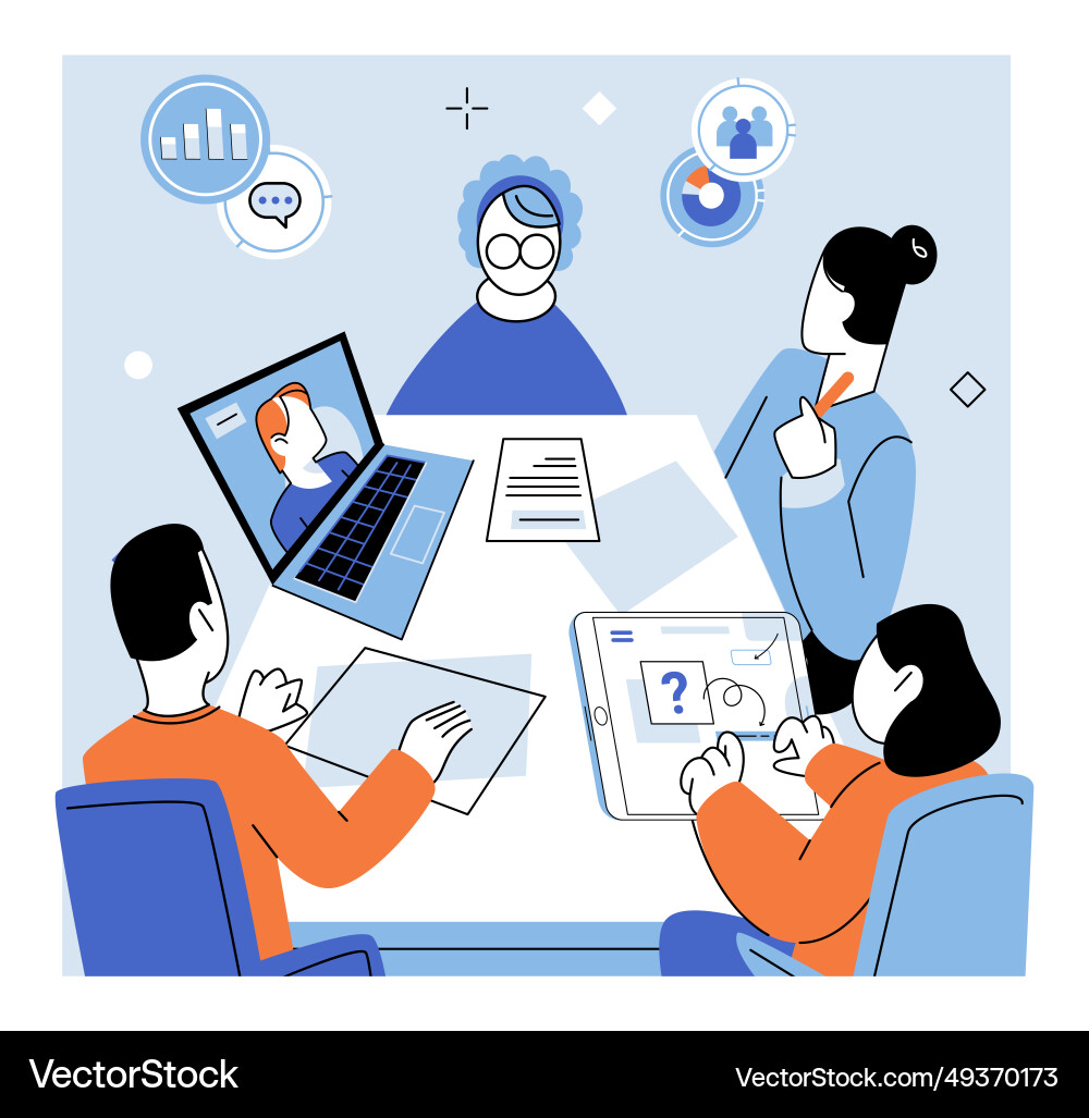 Business briefing a skilled coach can provide Vector Image