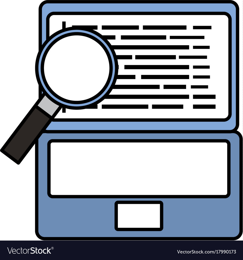 Programming code web site development laptop Vector Image