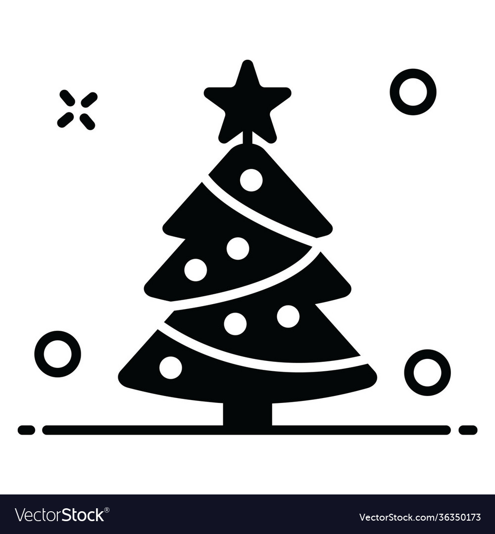 Xmas tree Royalty Free Vector Image - VectorStock