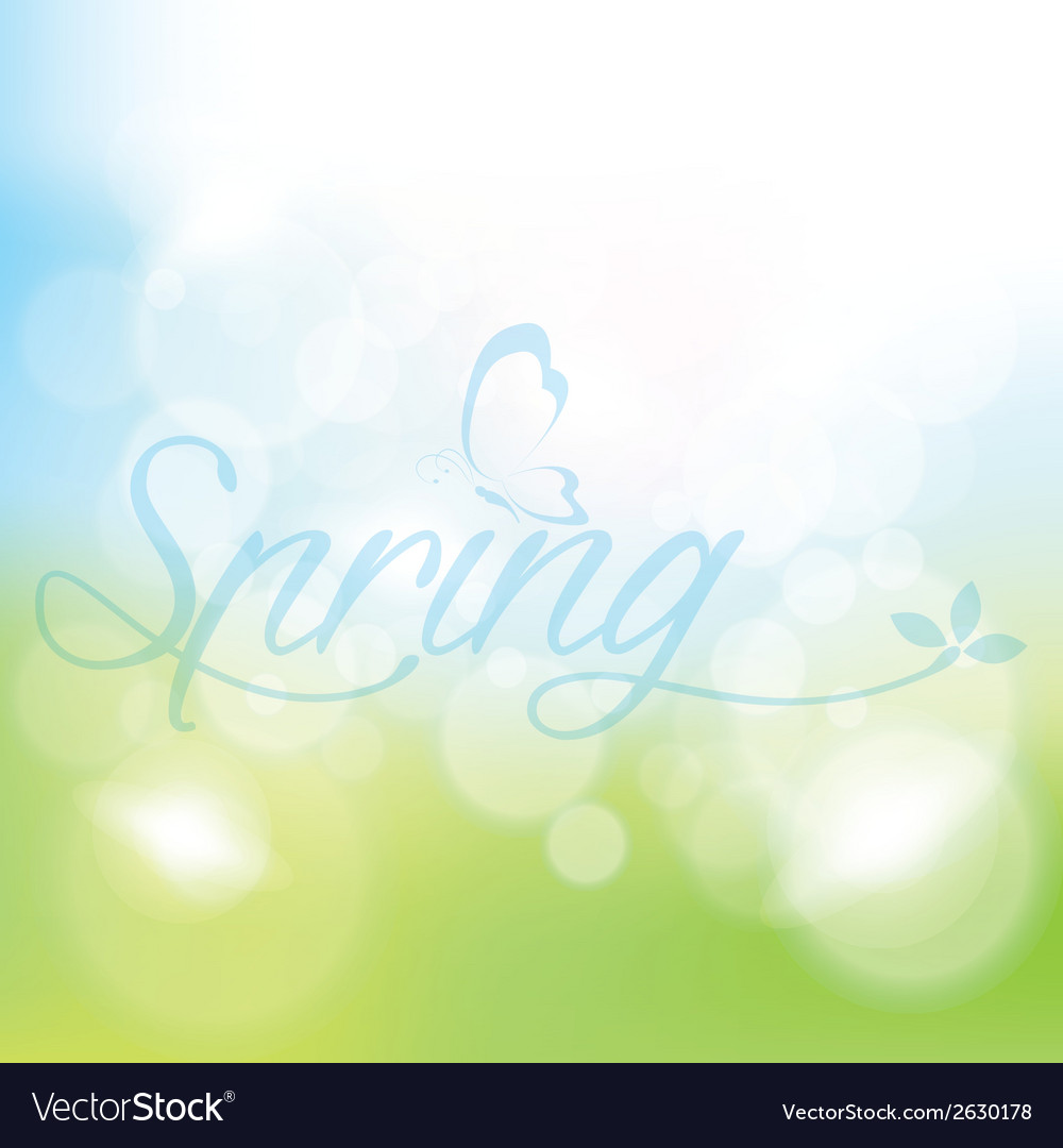 Abstract spring background with some special Vector Image