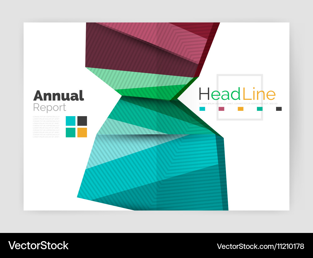 Business annual report abstract backgrounds Vector Image