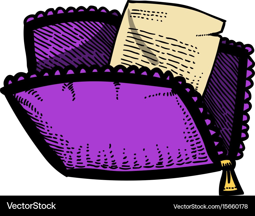 Cartoon image of file Royalty Free Vector Image