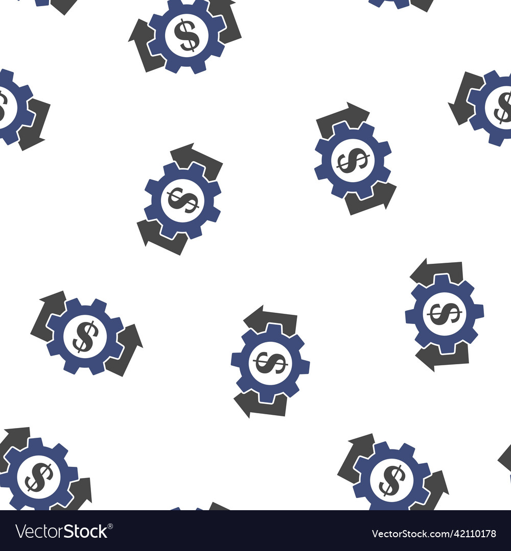 Cost Reduction Icon Seamless Pattern On A White Vector Image