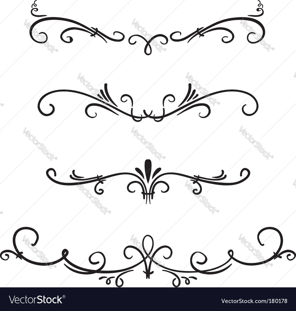 Decorative elements Royalty Free Vector Image - VectorStock