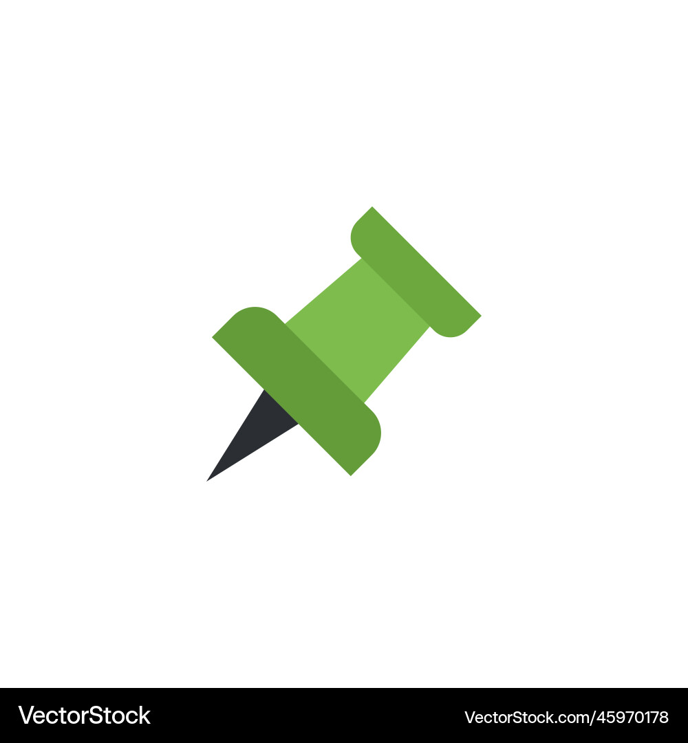 Pin creative icon from stationery icons Royalty Free Vector