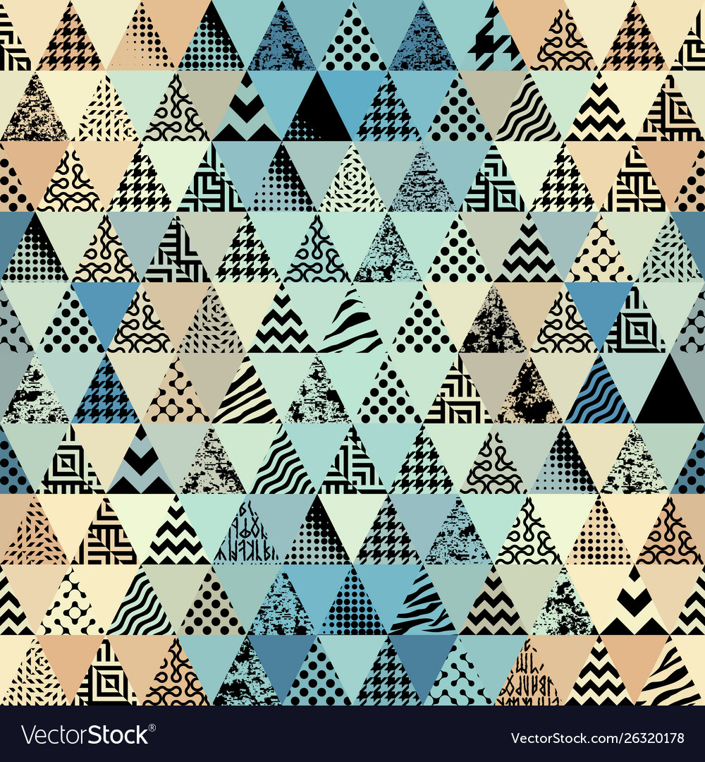Seamless pattern background a triangles Royalty Free Vector