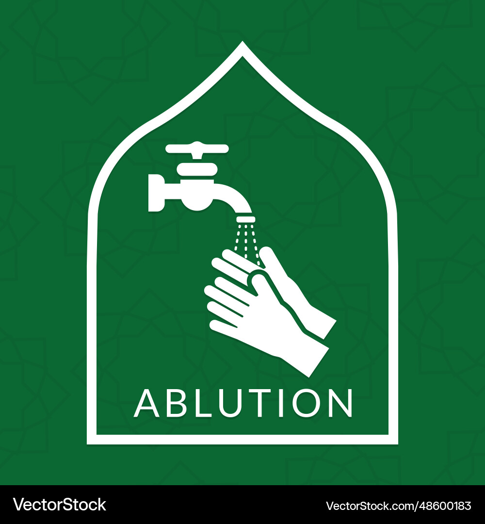 Ablution icon design Royalty Free Vector Image